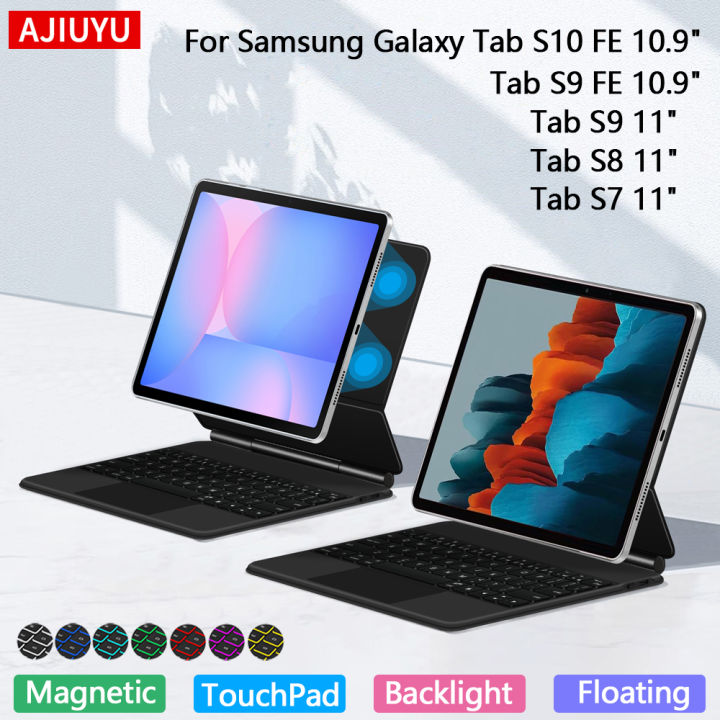 Book Cover Keyboard For Samsung Galaxy Tab S10 FE S9 FE 10.9" Case For ...