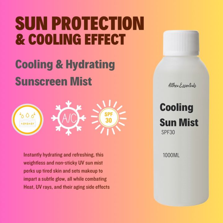 1LITER COOLING SUNSCREEN MIST SPRAY SPF30 COOLING EFFECT MENTHOL ...