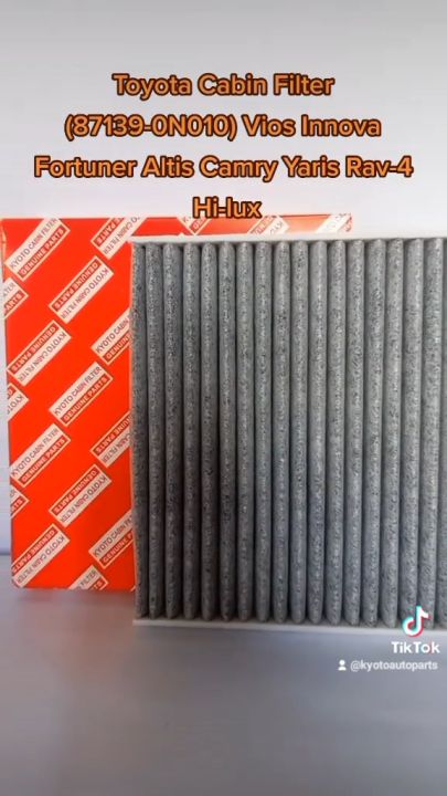 Toyota Aircon Cabin Filter (87139-0N010) Vios Innova Fortuner Altis ...