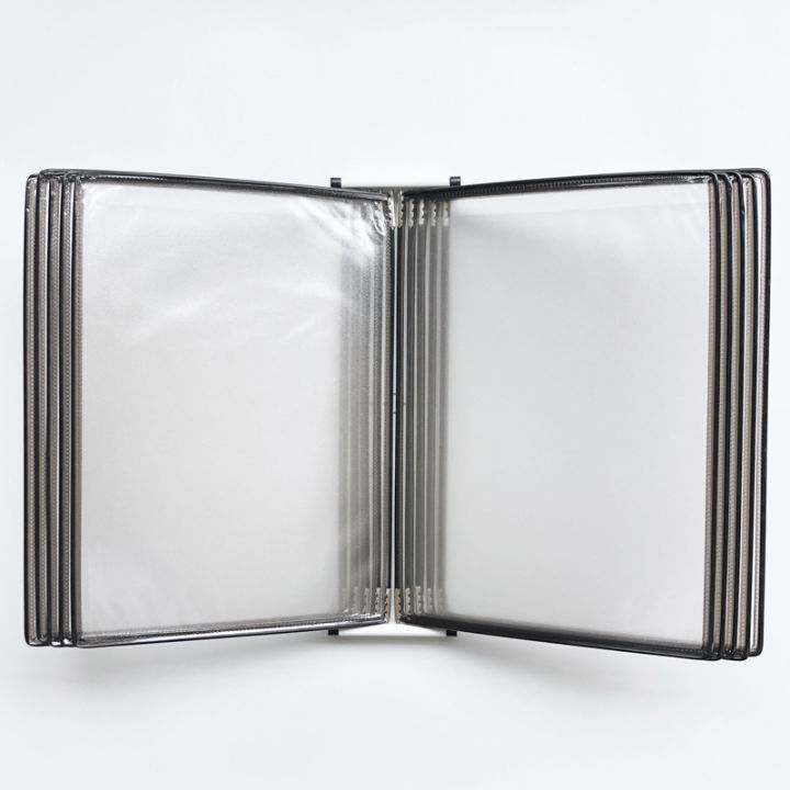 10 Pages Wall-Mounted File Rack A4 Standard Homework Guide Book Display ...