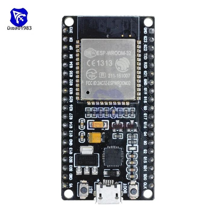 ESP32 wroom บอร์ดพัฒนาบลูทูธ Wi-Fi ESP-WROOM-32ซีพียูแกนคู่ CP2102ไมโคร USB ESP32S พลังงานต่ำมาก ...