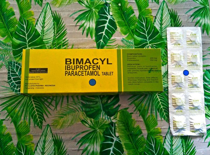 BIMACYL tablet, obat sakit otot,nyeri,gigi,demam,haid,kepala | Lazada ...