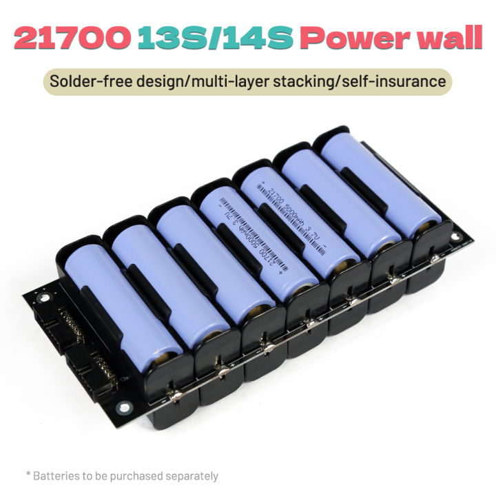 DIY box BMS 14S 48V 58.8V 13*21700 Battery Power Wall 21700 Lithium Box ...