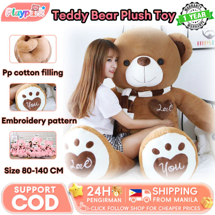 Teddy Bear Large-Sized Colorful Soft Plush PP Cotton Filled Washable ...