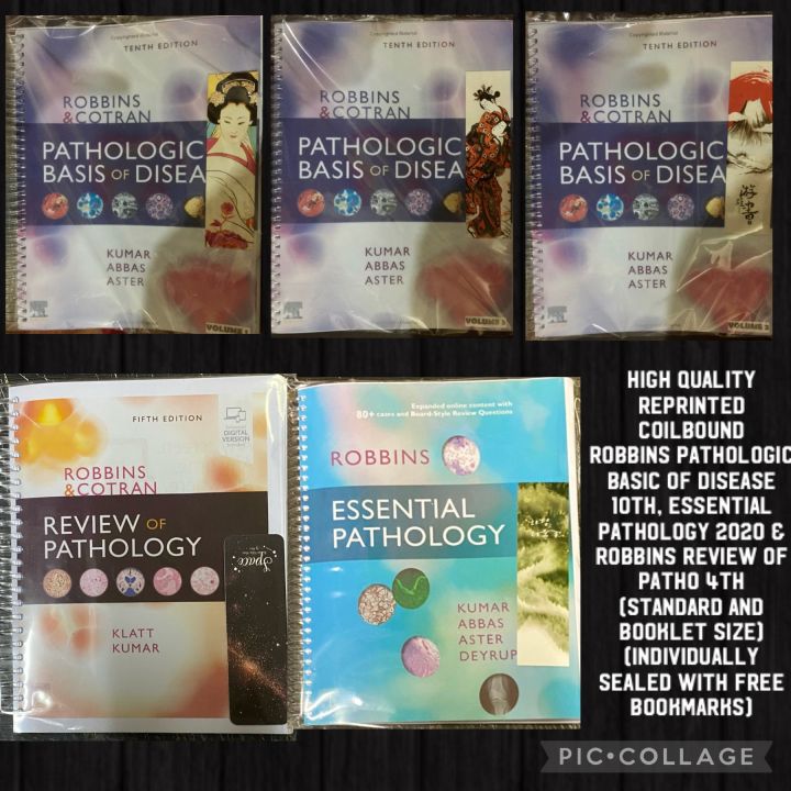 Robbins & Cotran Pathologic Basic of Disease 10th Essential Pathology Review of Pathology 5th Ed ...