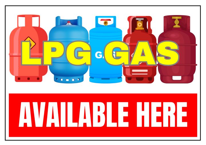 LPG Gas Available Here Signage A4 Size Lamianted | Lazada PH