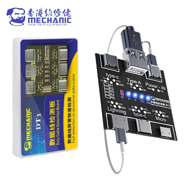 MECHANIC DT3 USB Data Cable Detection Board for IPhone Android USB Type ...