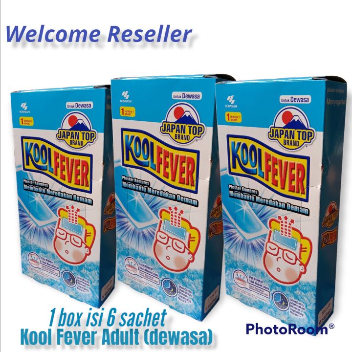 KOOLFEVER ADULT 1 BOX isi 6 sachet Plaster Demam | Lazada Indonesia