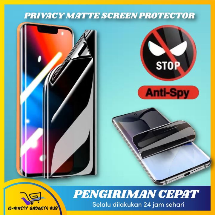 Hydrogel Matte Privacy Screen Protector For OPPO A18 / A17 / A17k / A74 ...