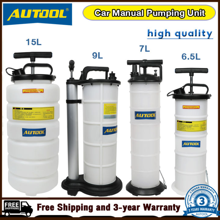 AUTOOL 6.5L /7L/9L/15L(ATF) Brake Bleeder Tool Transmission Gearbox Oiler Liquid Bleeder Tool ...