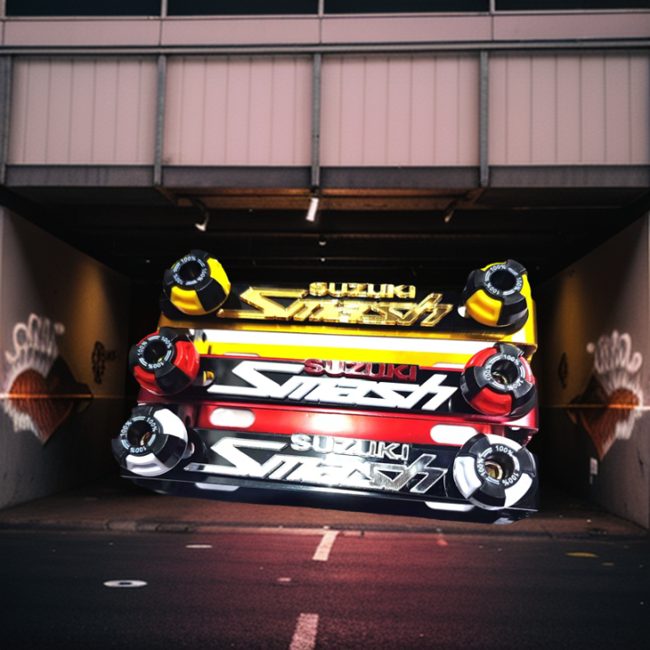 Plate Holder with Bolts and Emblem Badge set for Suzuki smash | Lazada PH