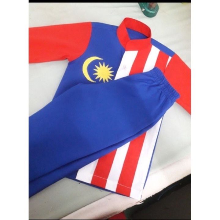 Baju Merdeka Budak Lelaki Baju Bendera Malaysia Kanak- kanak | Lazada