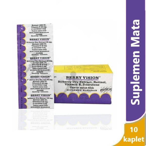 Berry Vision Strip / 10 kaplet - vitamin kesehatan mata | Lazada Indonesia