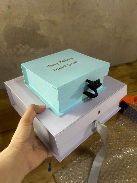 5x5x2” flipbox hard box personalize/ customize box/ gift box | Lazada PH