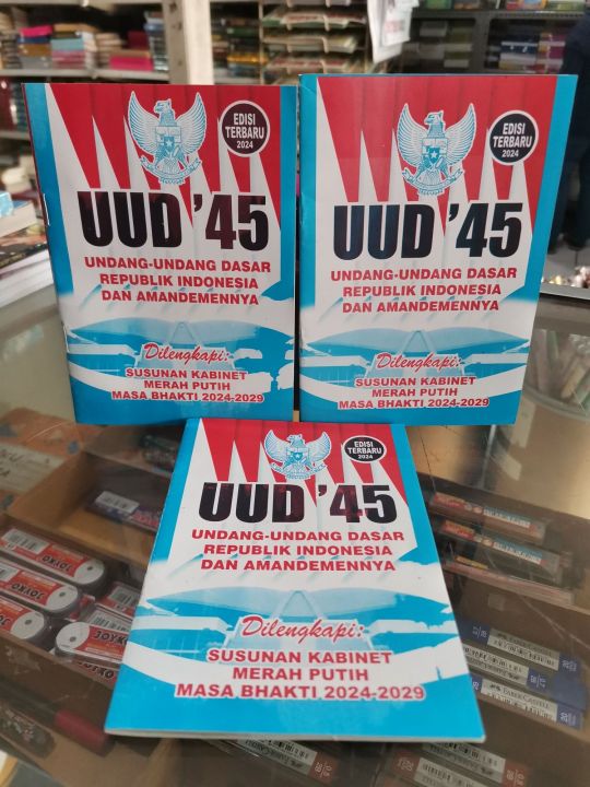 Undang Undang 45 terbaru Kabinet Merah Putih. Prabowo Gibran | Lazada ...