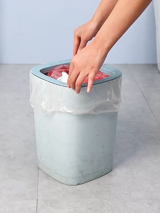 🇸🇬 Ready Stock Hygienic Easy-to-Bag Garbage Waste Bin Rubbish Bin Trash ...