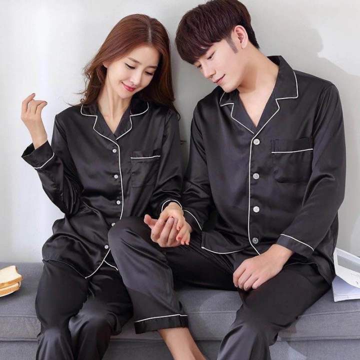 Bộ Ngủ Nam Nữ Pijama Lụa Gấm Sang Chảnh (miễn phí shipp) | Lazada.vn