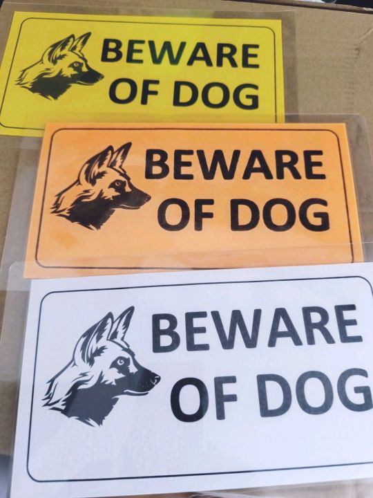 Beware of Dog Signage(B uy 1 take 1) makapal at matigas with double ...