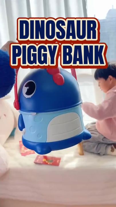 BYJ Dinosaur Piggy Bank with Lights and Sounds Toy for Kids Early ...