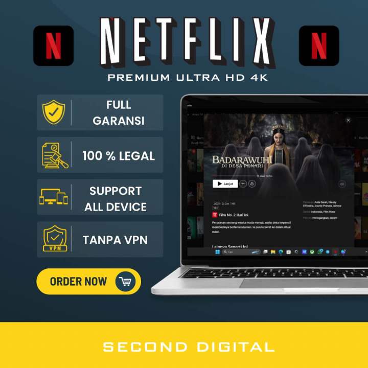 NETFLIX PREMIUM ULTRA HD 4K 1 BULAN BEST SELLER | Lazada Indonesia