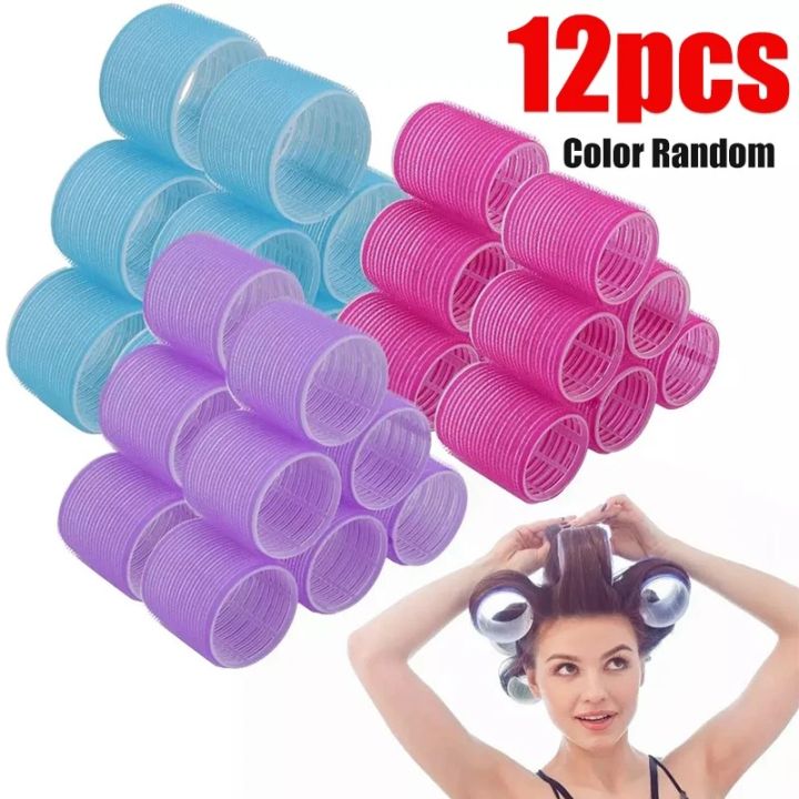 🔥Hot Sale🔥12/6pcs Hair Rollers Set Self Grip Magic Hair Curlers ...