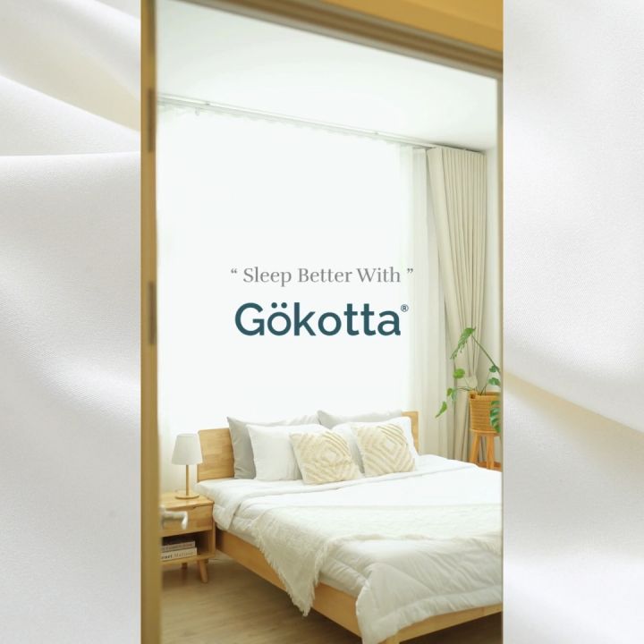 GOKOTTA ปลอกผ้านวมใยไผ่ รุ่น COOLING 🇺🇸 เทคโนโลยีถนอมผิว อ่อนโยนต่อผิว ...