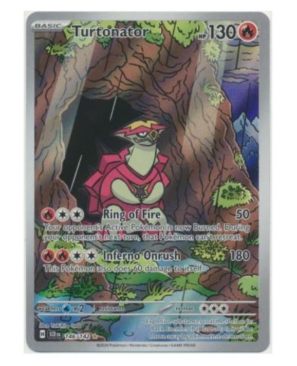 Pokemon Card - Turtonator - 146/142 - Illustration Rare Scarlet ...