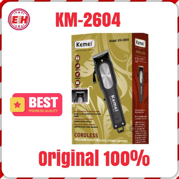 Alat Cukur Rambut Mesin Kemei 2604 Hair Clipper Rechargeable KM-2604 | Lazada Indonesia
