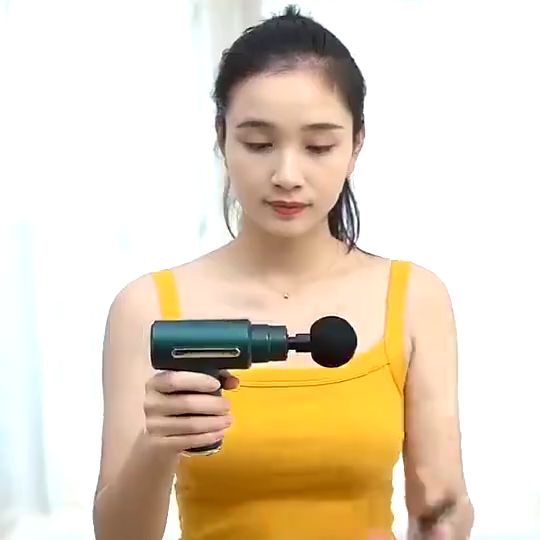 4 Heads High Frequency Vibration Massage Gun Electric Fascial Muscle ...