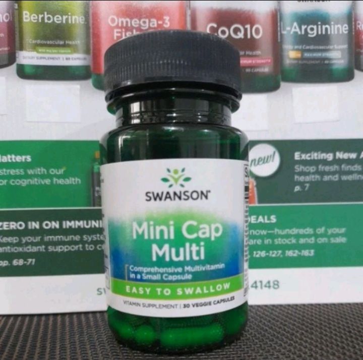 Mini Cap Multi 30 Capsules EXPIRY: September 2025 Swanson Multivitamin ...