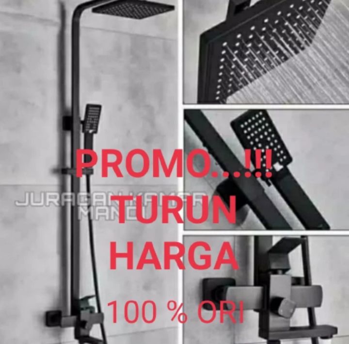 Shower column black / Shower set kamar mandi / Shower tiang hitam panas ...