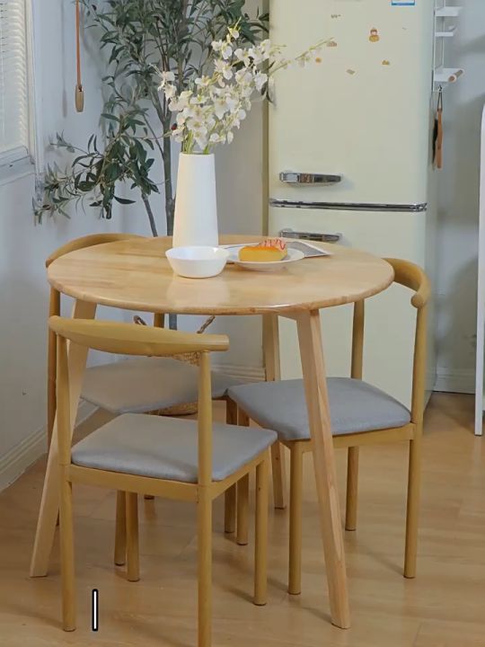 Ditto Wooden Dining Table Coffee Table Low Desk 40/60/70/80cm Round ...