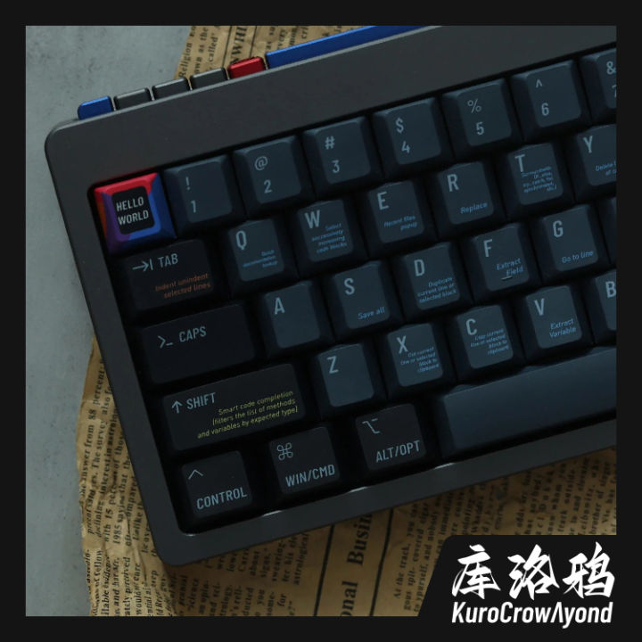 KuroCrowAyond Black Programmer Keycaps Magnetic Axis Magic Scholar ...