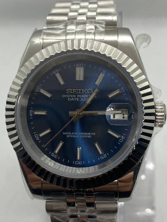 Seiko Custom Mod Datejust Blue Dial 40mm | Lazada PH