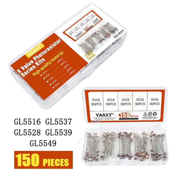 5 values kit 5516 5537 5528 5549 5539 light dependent resistor ...