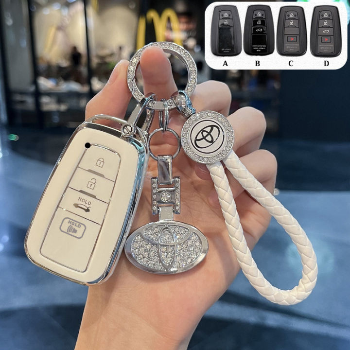 toyota car remote key case for camry chr corolla altis prado key cover ...