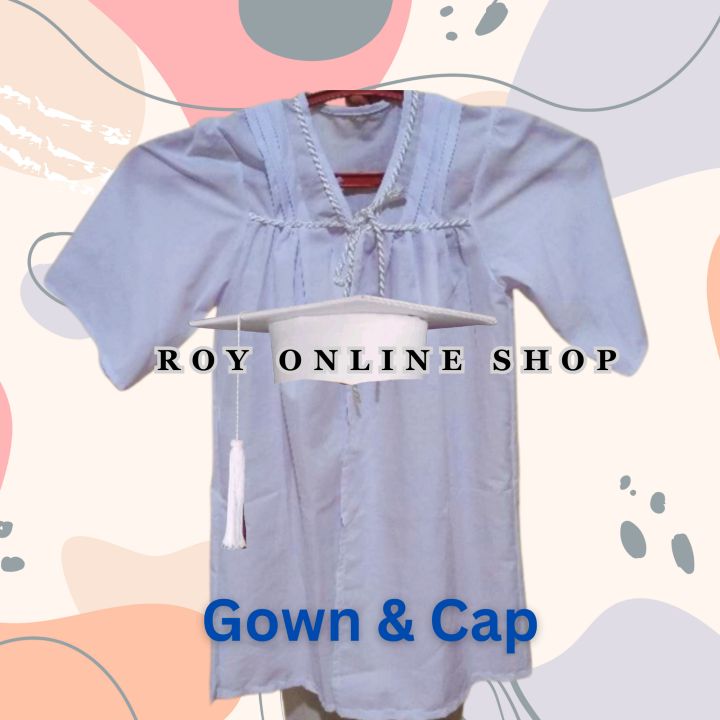 TOGA WITH CAP SET PLAIN WHITE ONHAND ( ELEM - HIGH SCHOOL - SENIOR HIGH ...