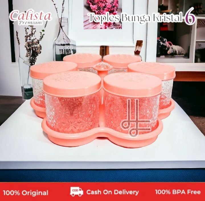 Calista Toples Enam Bunga Toples 6 Daun akrilik Toples Kue Kering ... Calista Toples Enam Bunga Toples 6 Daun akrilik Toples Kue Kering ...