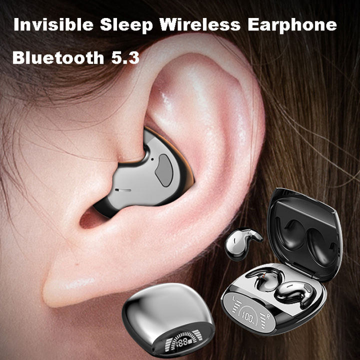 Sleep Invisible Earbuds Tiny Mini Headphones Hidden Noise Cancelling ...