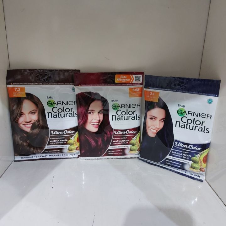 Garnier color naturals pewarna cat rambut warna sachet | Lazada Indonesia