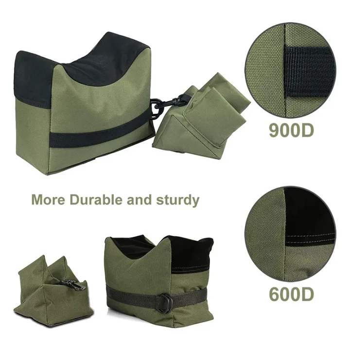 Front & Rear Bag Rifle Support Sandbag Without Sand Military Sniper ...