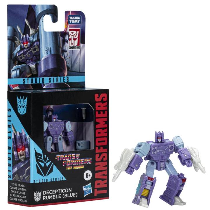 HASBRO TRANSFORMERS CORE CLASS DECEPTICON RUMBLE BLUE ACTION FIGURE ...