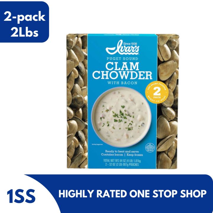 Ivar's Clam Chowder with Bacon, 2pack 2lbs | Lazada PH