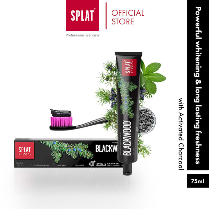 SPLAT Special Blackwood Charcoal Toothpaste For Sensitive teeth, Fresh ...