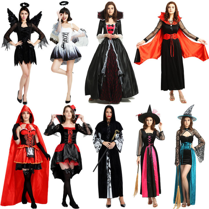 Halloween Cosplay Vampire Dress Women's Role-playing Ghost Bride Party ...