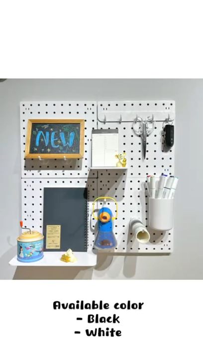ezstationery Ready Stock Pegboard Perforated Display Board Wall Display ...