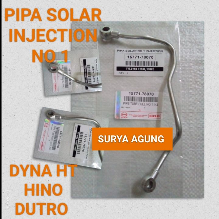 PIPA SOLAR INJEKSI NO 1 / PIPA OIL INLET INJECTION MOBIL TOYOTA DYNA ...