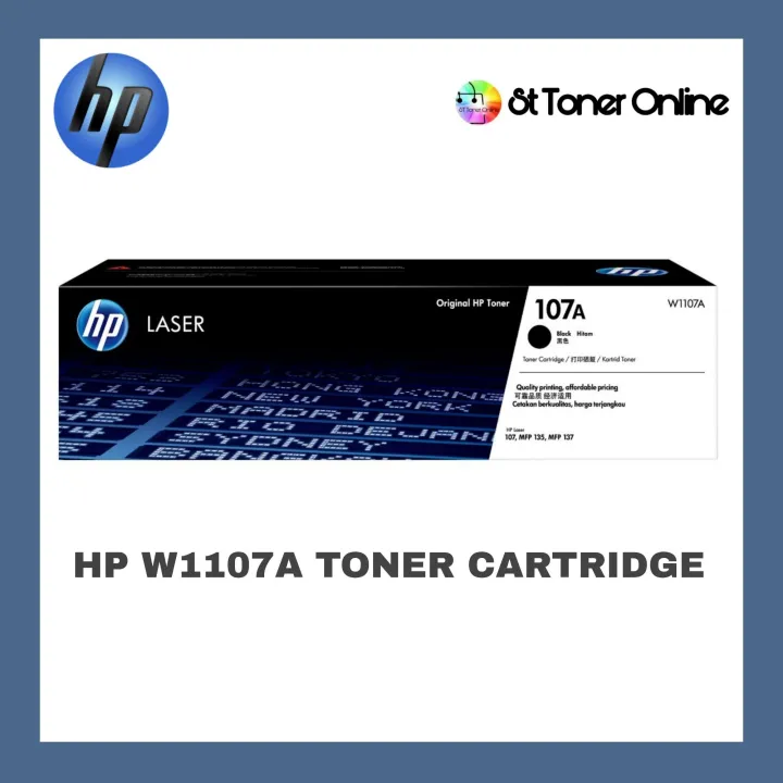 HP 107a/W1107A Original Laserjet Black Toner Cartridge#MFP 130/135w ...