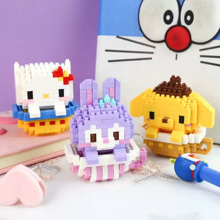 The cute tea cup building block toy series gives you a complete ...