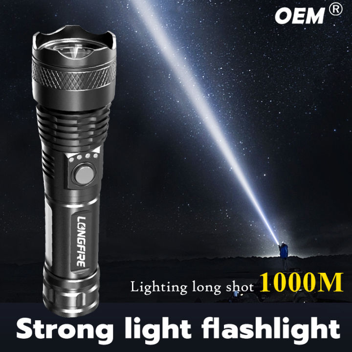 Zoomable Torch Light Super Bright Outdoor Lighting Waterproof LED ...